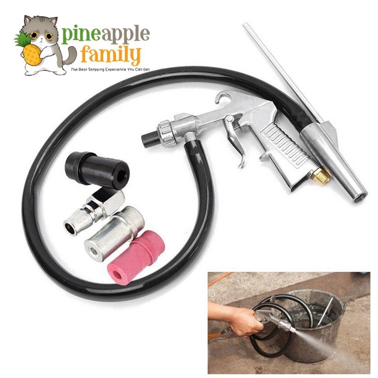 Air Sandblaster Sandblasting +Nozzles+Connector+Tube Derusting Tool Kit ...