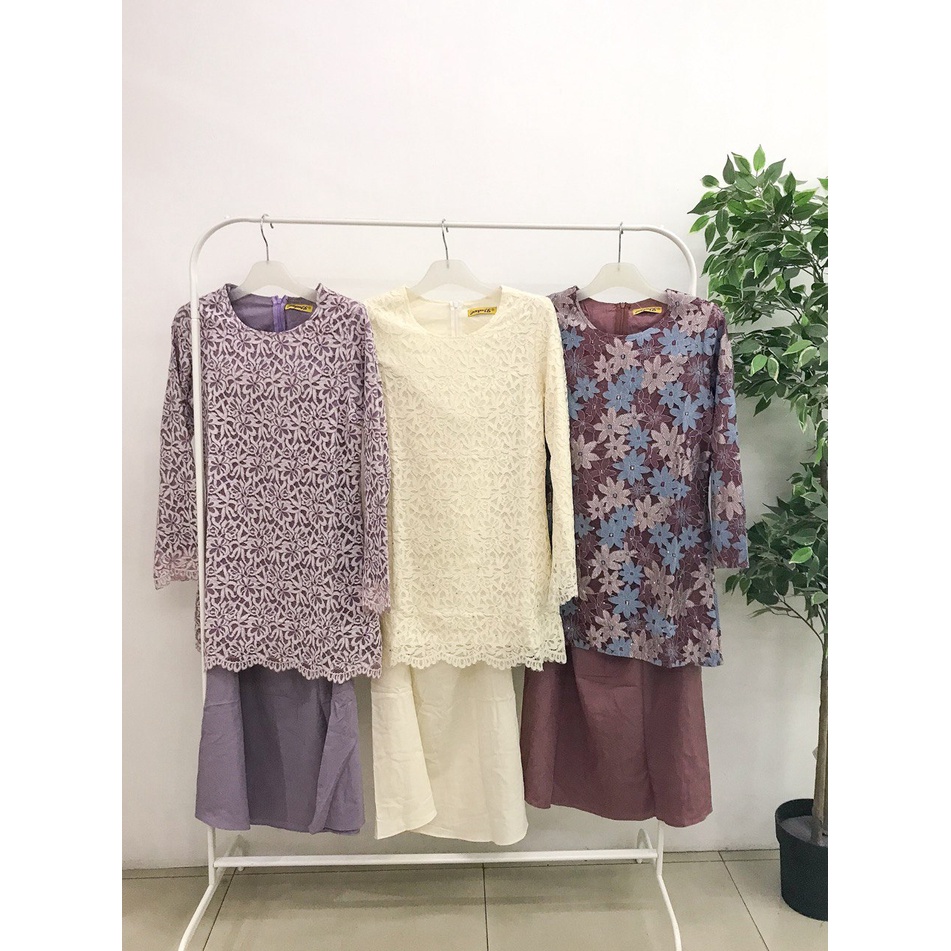 Baju Kurung Modern Lis / Baju bercorak Kain Kosong | Shopee Malaysia