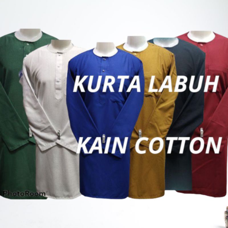 Kurta Labuh Sufi (Kain 100% Cotton) Saiz S-XXL | Shopee Malaysia