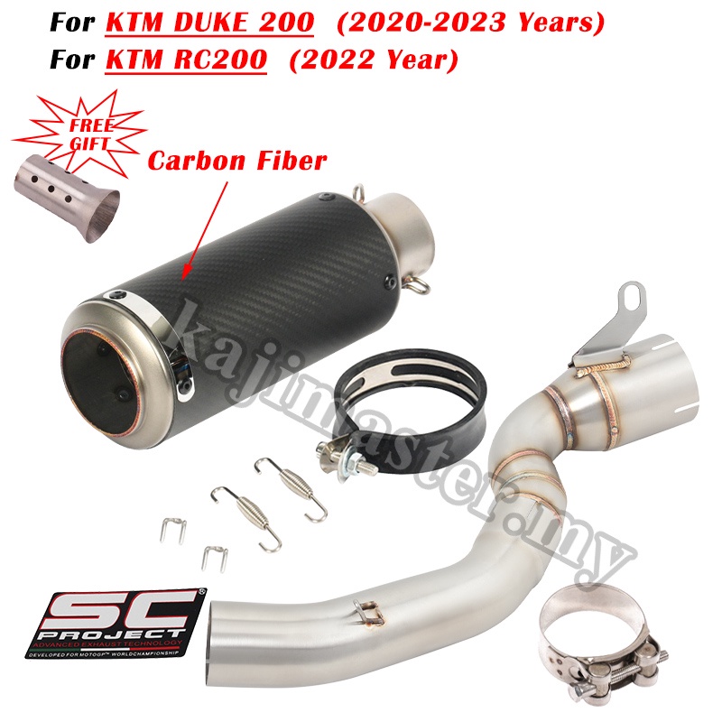 For KTM DUKE 200 RC200 2020 2021 2022 2023 Motorcycle Exhaust System ...