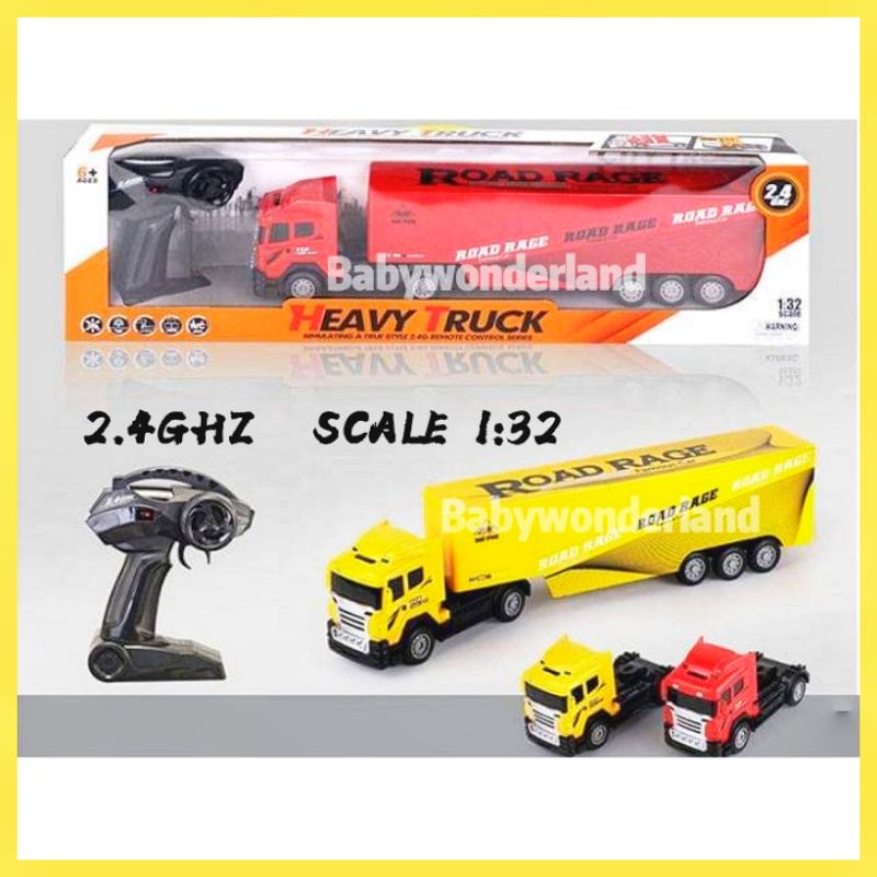 RC Heavy Truck 2.4GHz 1:32 Scale RC 4CH Heavy Truck With Lights RC Toys ...