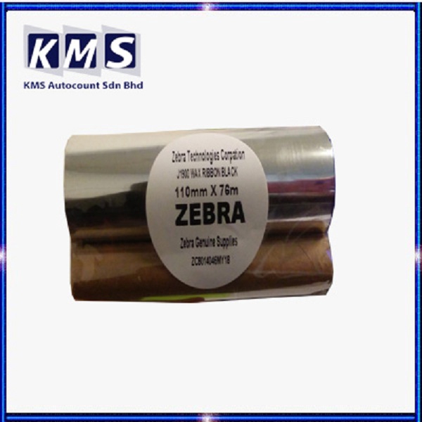 Zebra Wax Ribbon (110mm x 76m) | Shopee Malaysia