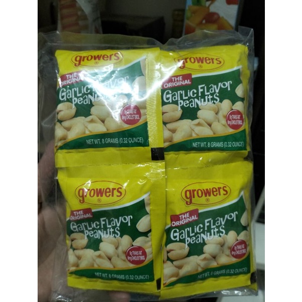 Philippine Product Growers Roasted Peanuts Original 20 pcs 8g | Shopee ...