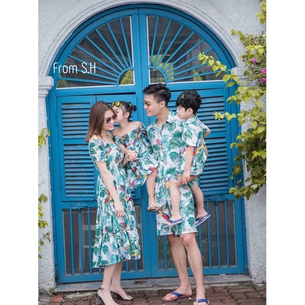 Beach duo, women's skirt, men's shirt, fruit shirt | Shopee Malaysia