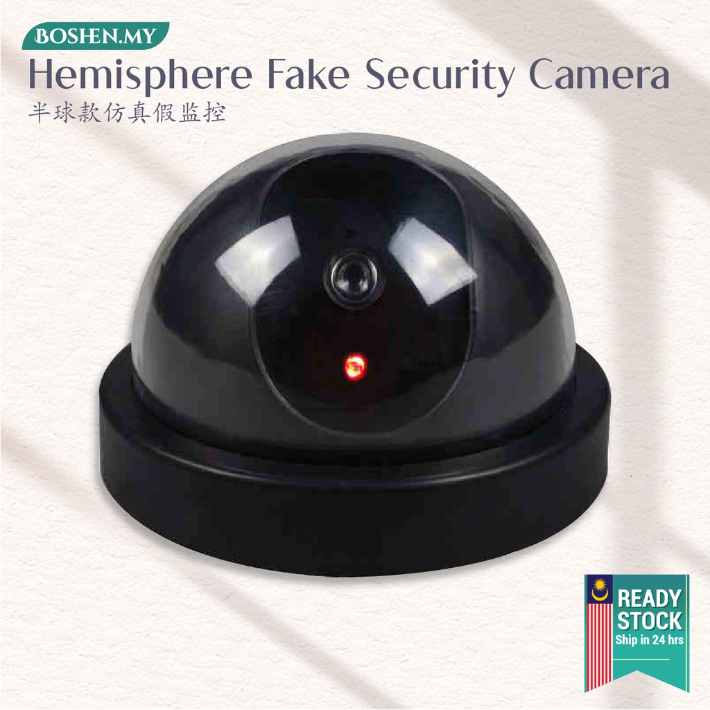 Fake Dummy Simulation LED CCTV Wireless Hemisphere Palsu Hemisfera LED ...