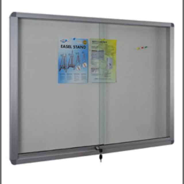 Papan Kenyataan Berkaca Bercermin Soft Board/ Soft Board Sliding Glass ...
