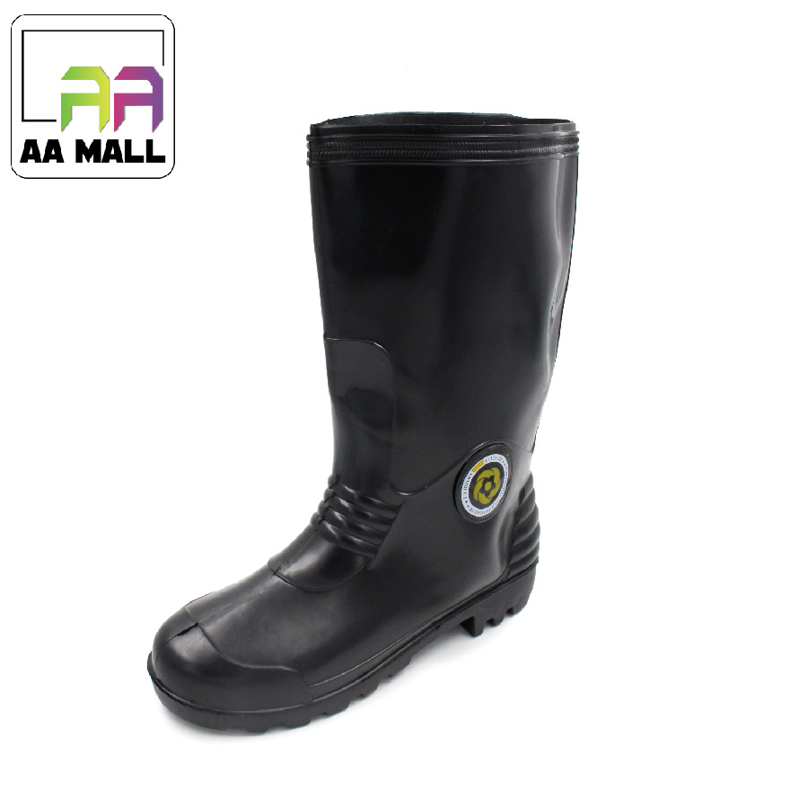 Korakoh High Quality Safety Shoes Black Plastic Rubber Boots (6000#) | Shopee Malaysia