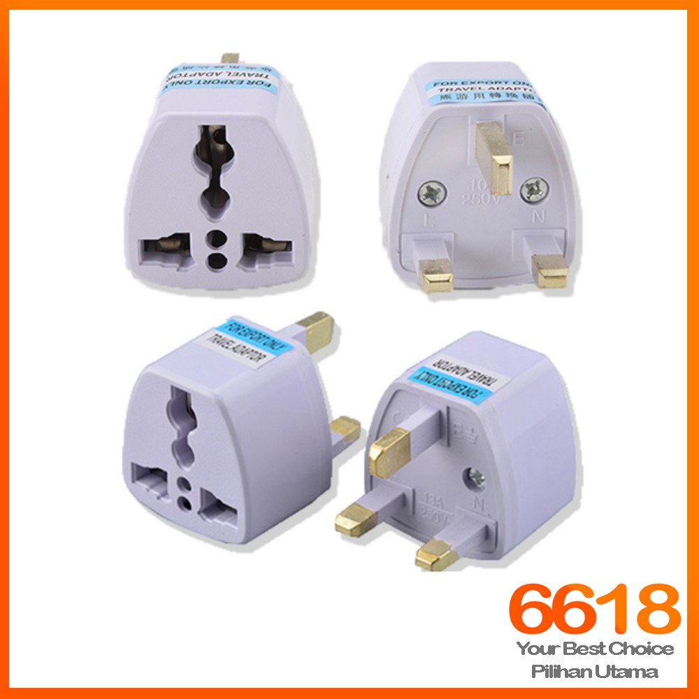 3 Pin Palam Penukaran 3 Pin Conversion Plug Universal Adapter British ...