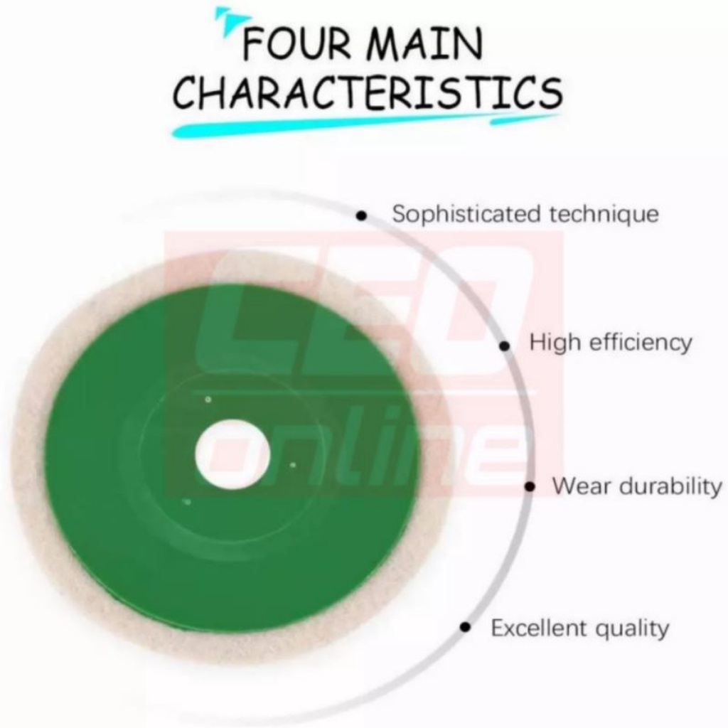 CEO 🇲🇾 Wool Polishing Sponge Polishing Wool 4" Polish Pads Disc Span ...