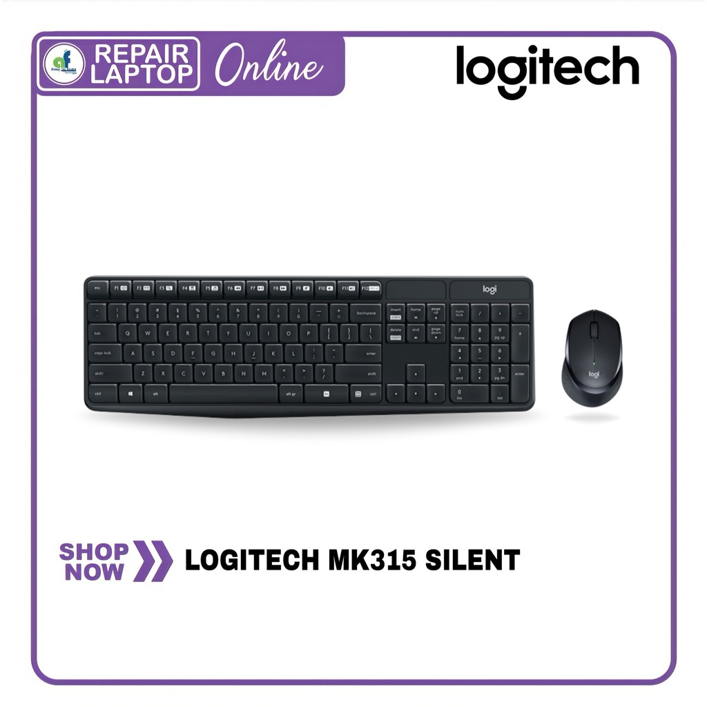 (READY STOCK) Logitech MK315 Silent Wireless Keyboard and Mouse Combo | Shopee Malaysia