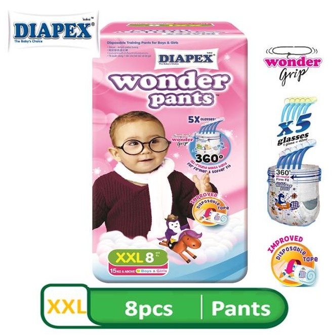 DIAPEX Wonder Pants ( M60+4pcs, L50+4pcs, XL40+4pcs, XXL32+4pcs ...