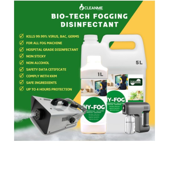 [READY STOCK] Fogging Disinfectant Liquid Hy-FOG Bio-Tech 99.9% ...