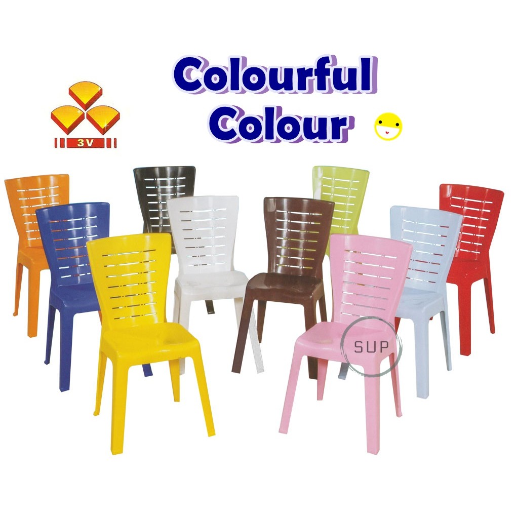 3V Plastic Chair / Office Chair / Restaurant Chair / Meeting Chair ...