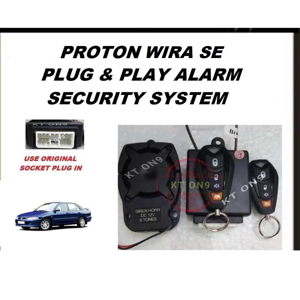 PROTON WIRA SE OEM ALARM SYSTEM PLUG & PLAY | Shopee Malaysia