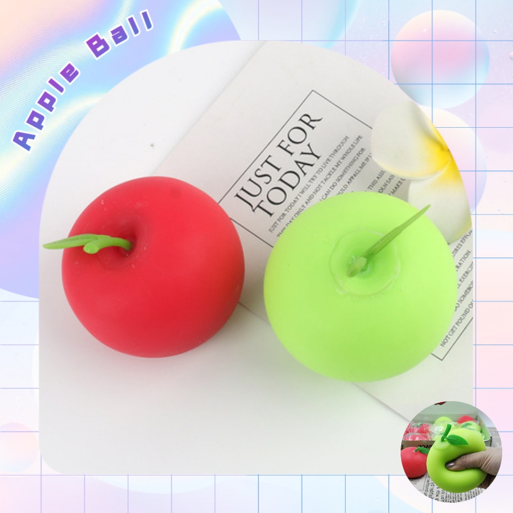 🍏Lowest Price 🍎苹果解压球 Fidget Toys Fruit Red/Green Apple Stress Ball ...