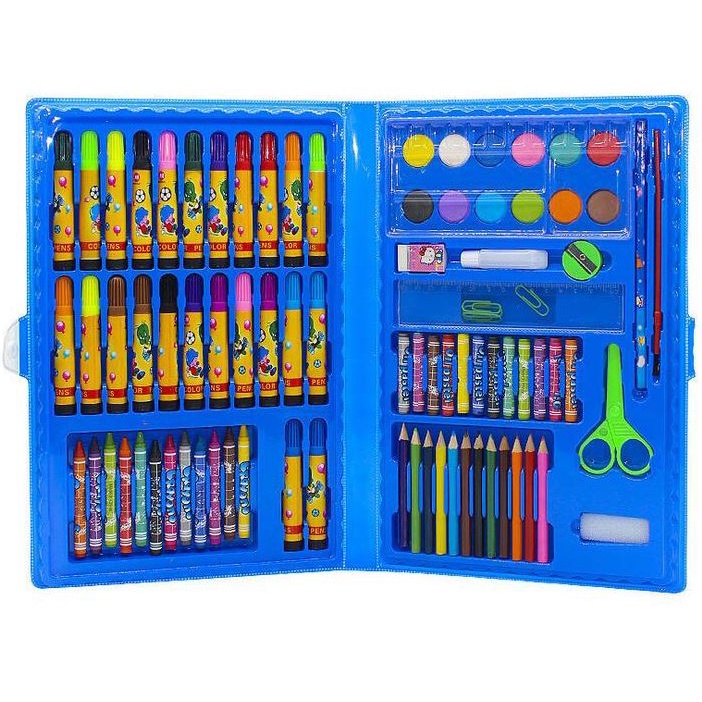 86 pcs Kids Crayon Painting Pen Drawing Art Set Colour Pencils with ...