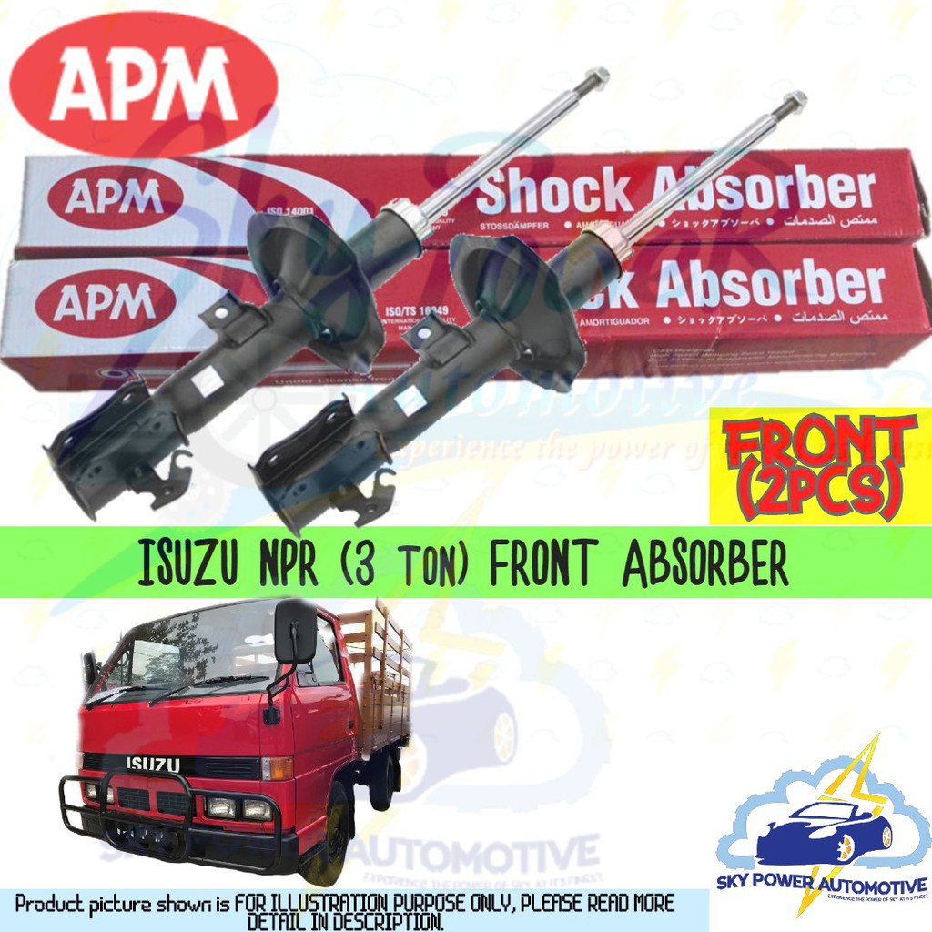 ISUZU NPR (3 TON) APM OIL HEAVY DUTY SHOCK ABSORBER (FRONT 2PCS ...