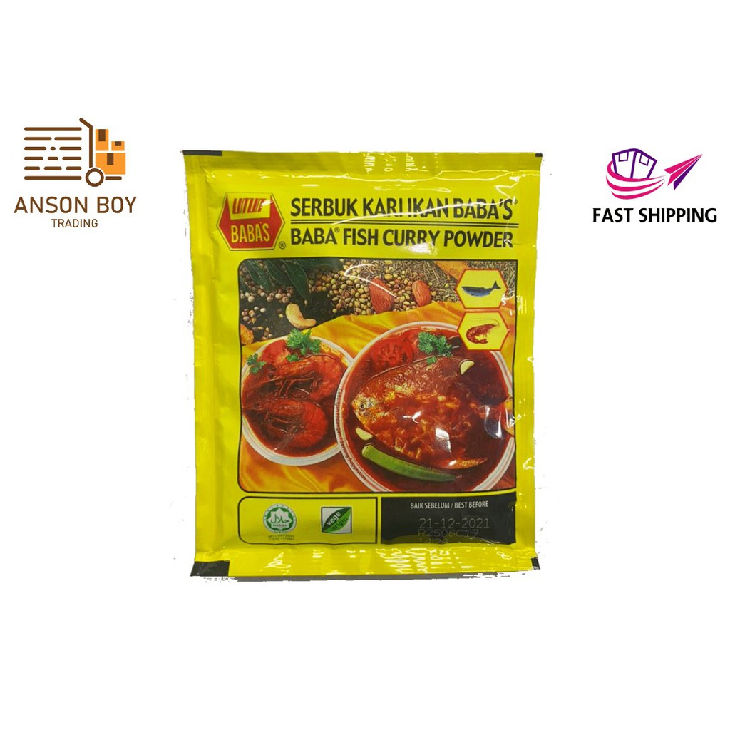 [READY STOCK] BABAS SERBUK KARI DAGING/IKAN CURRY POWDER 25gram ...