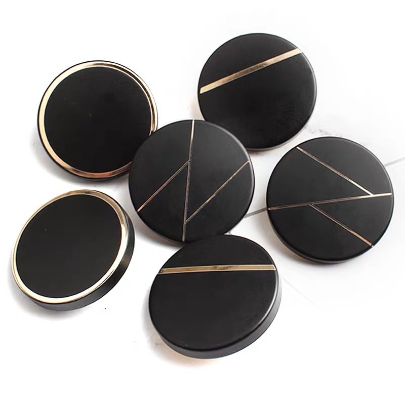 10Pieces/lot 15/23/28mm Big Buttons for Clothing Black Metal Sewing ...