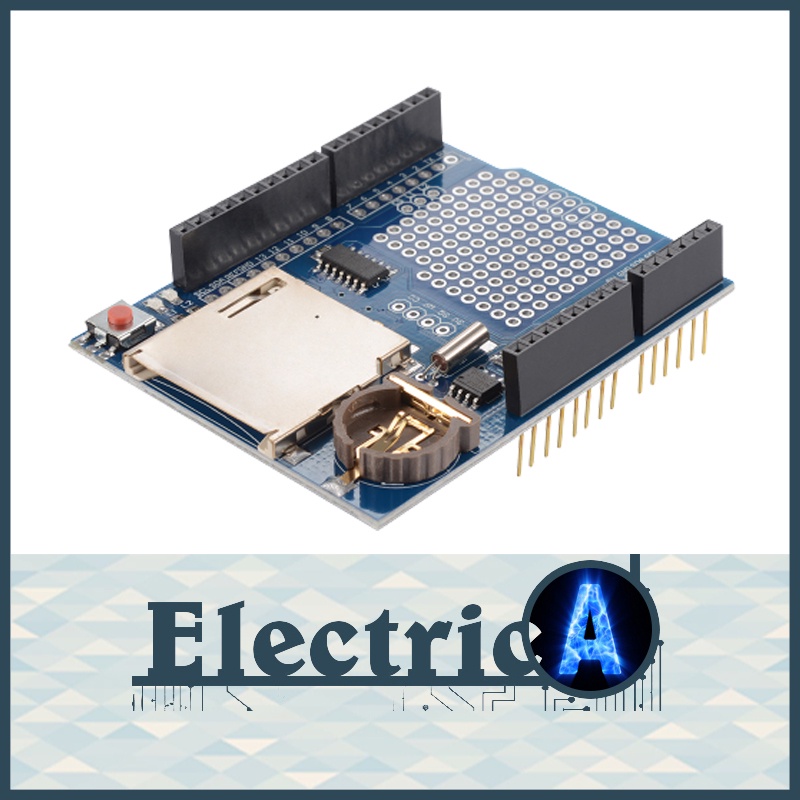 Data Logging Shield Logger Module Data Recorder DS1307 Arduino Uno SD Card [ElectricA] | Shopee ...
