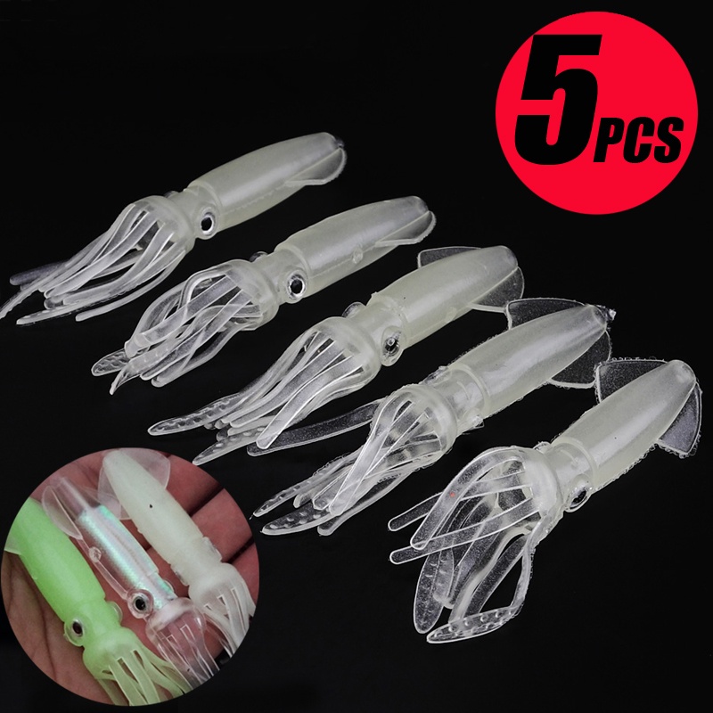 Soft Fishing Lure 10cm 8g Squid Artificial Bait Lifelike Fishing Bait ...