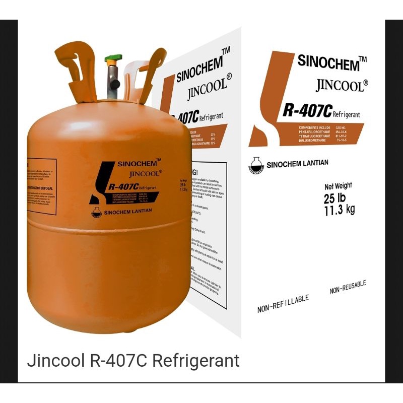 Jincool sinochem r407c x 11.3kgs gas | Shopee Malaysia