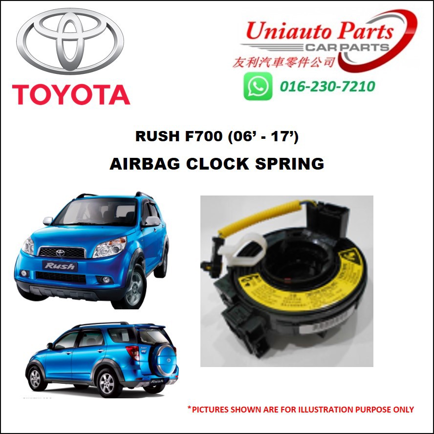 TOYOTA RUSH F700 (06' - 17') AIRBAG CLOCK SPRING | Shopee Malaysia