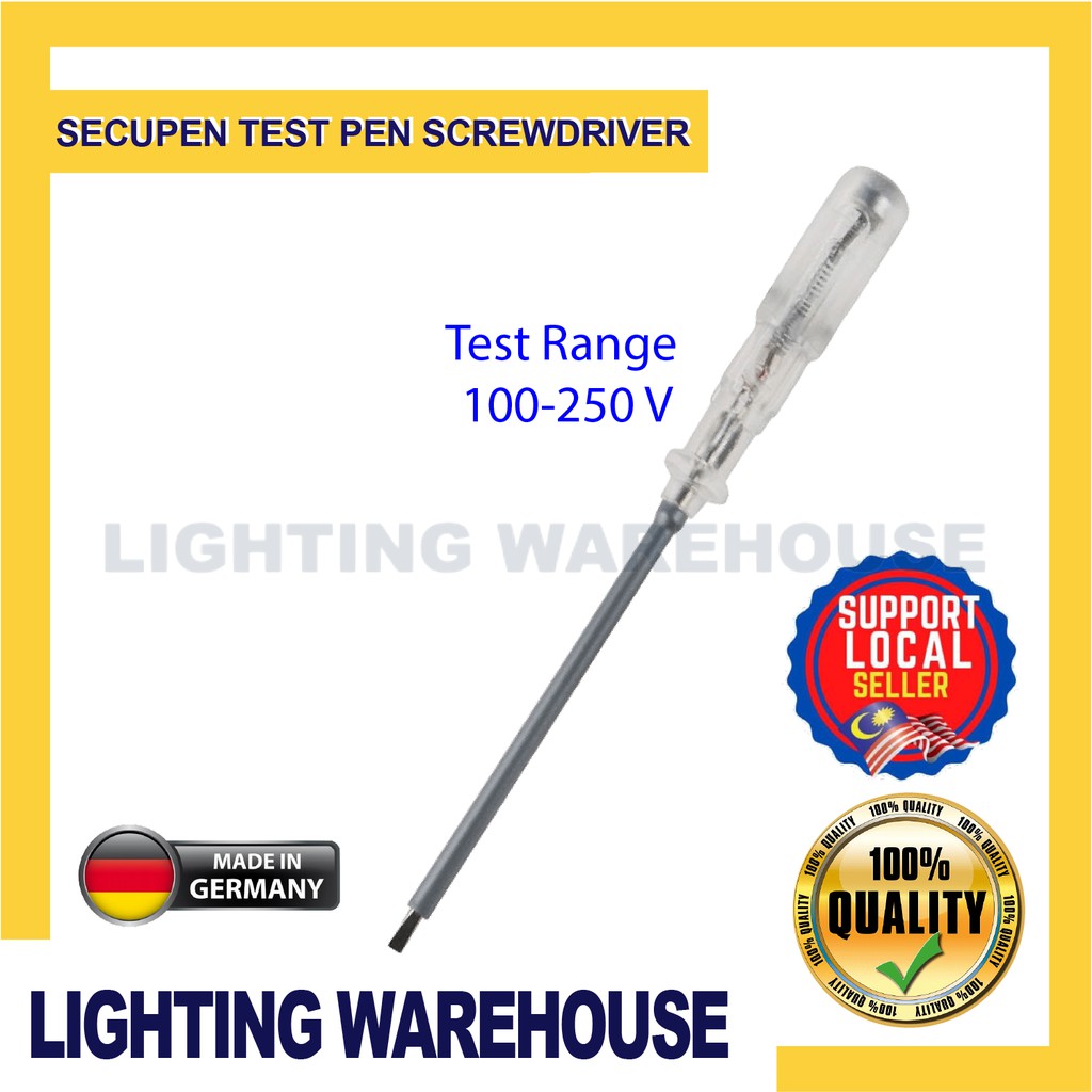 SECUPEN LONG TEST PEN 17151 100-250V MADE IN GERMANY | Shopee Malaysia
