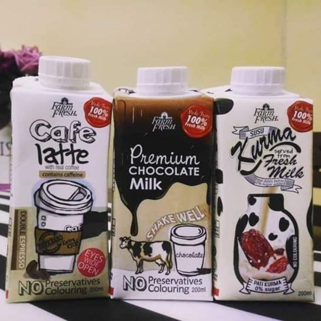 🥛Susu Farm Fresh UHT Carton (24 kotak 200ml) | Shopee Malaysia