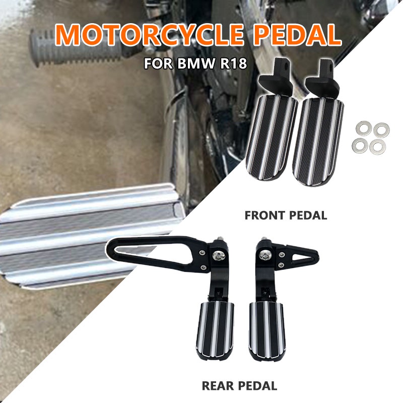 For BMW R18 motorcycle rear footrest black peg pedal passenger foot peg ...