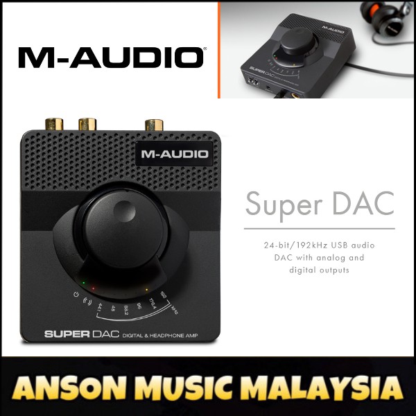 M-Audio Super DAC 24-bit/192kHz USB Audio DAC with Analog and Digital ...