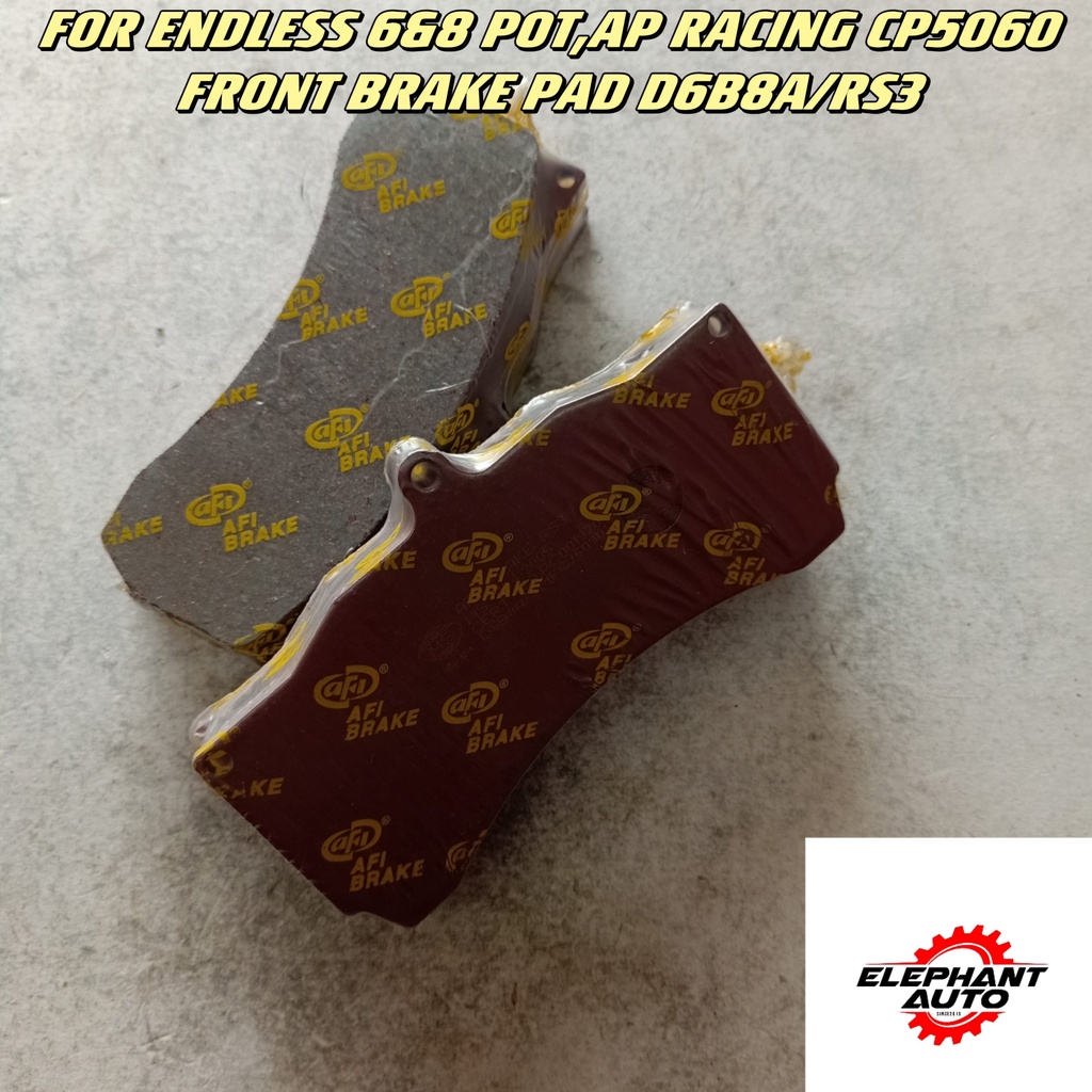 FOR ENDLESS 6&8 POT,AP RACING CP5060 FRONT BRAKE PAD D6B8A/RS03 ...