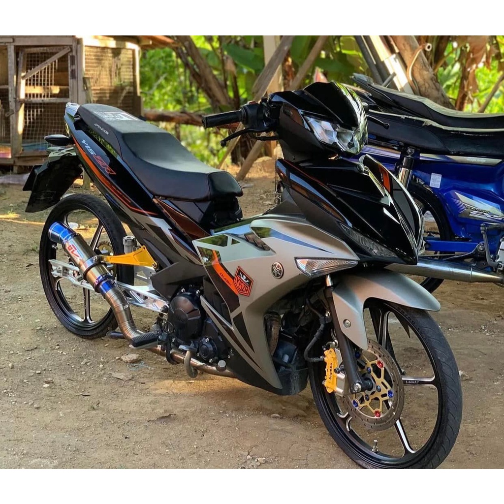 COVERSET BODYSET YAMAHA Y15 Y15ZR YSUKU V1 V2 100% ORIGINAL HLY VELOZI GREY MATT MT2 TITAN 2020 ...