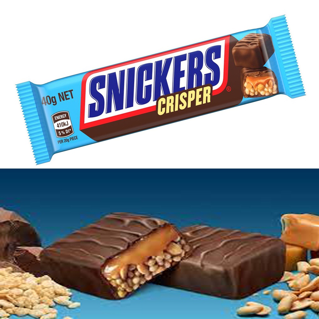 Snickers Crisper / Snickers Peanut / Snickers original- 40gm | Shopee ...