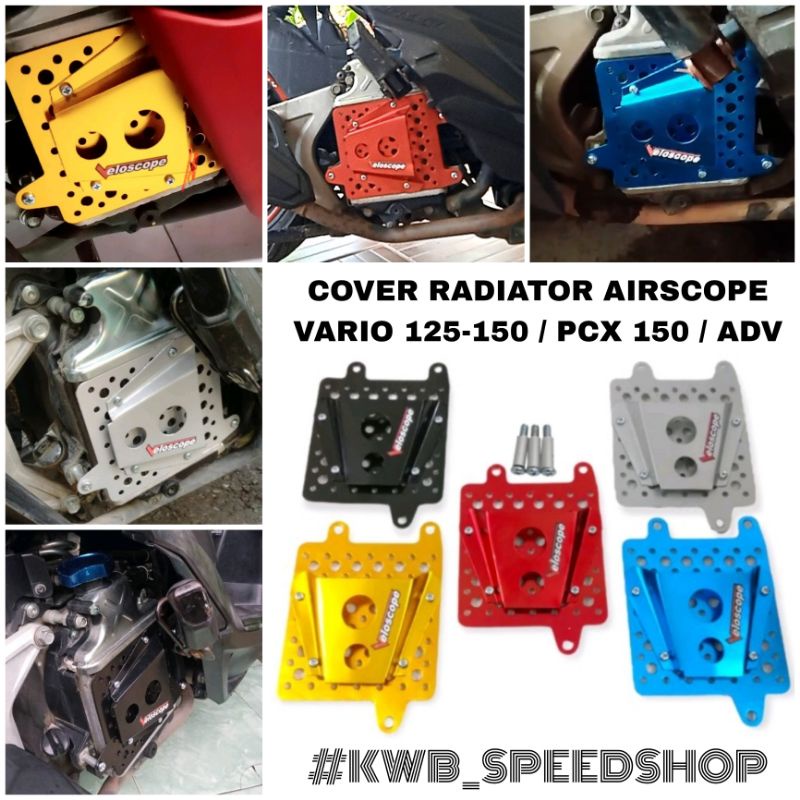 VELOSCOP AIRSCOP RADIATOR COVER HONDA VARIO 125 150 PCX 150 ADV FREE ...