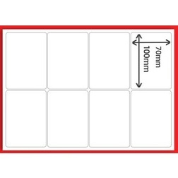 A4 White Sticker Pre Cut 100mm x 70mm | Shopee Malaysia