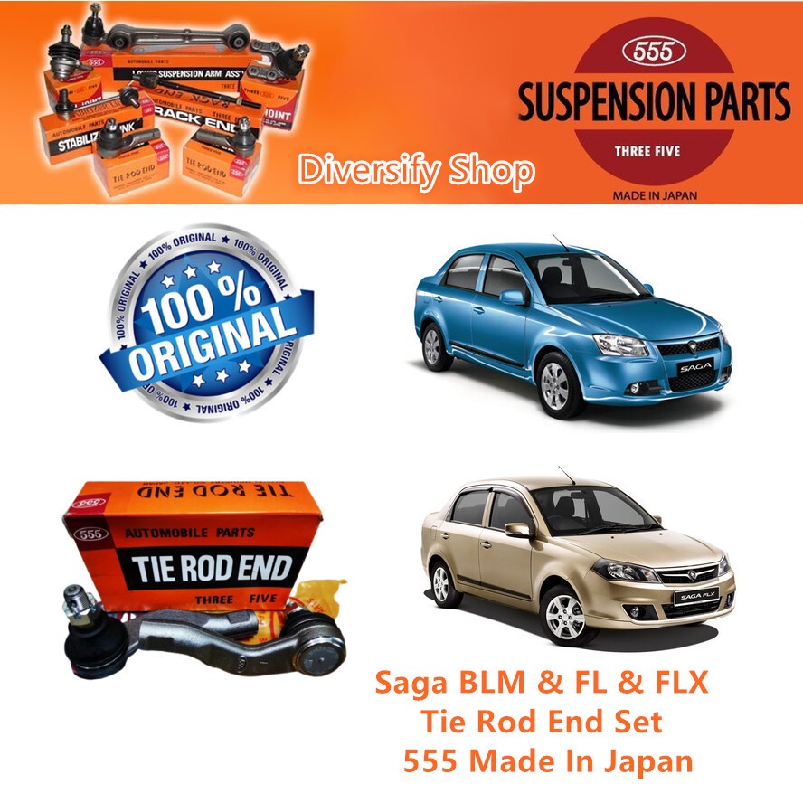 Proton Saga BLM, FL, FLX Tie Rod End Set ( 555 Japan ) | Shopee Malaysia