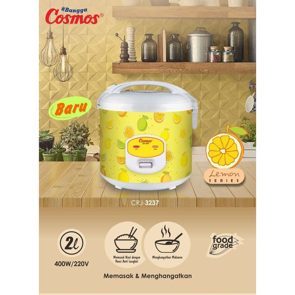 Rice Cooker Magic Com Cosmos 2 Liter Capacity CRJ-3237/CRJ 3237 ...