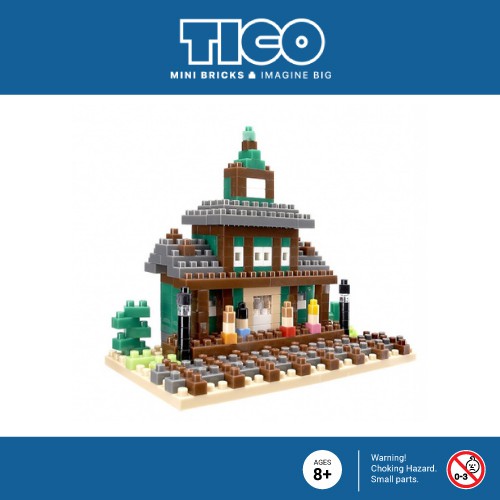 TICO Mini Bricks WEST COWBOY - Train Station | CLASSICAL MINI ...