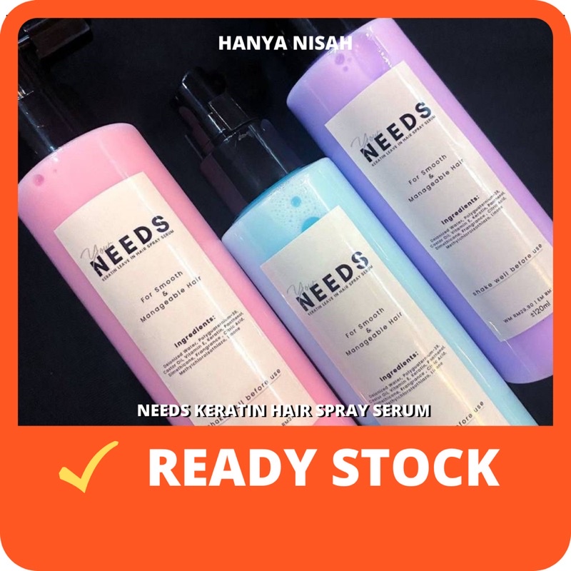 Neds Keratin Hair Spray Serum Needs Cosmetic | Shopee Malaysia