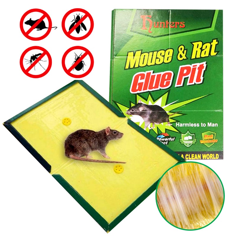 Foldable Sticky Mouse Glue Trap Mice Killer Pad Strongly Adhesive Professional Pest Control ...