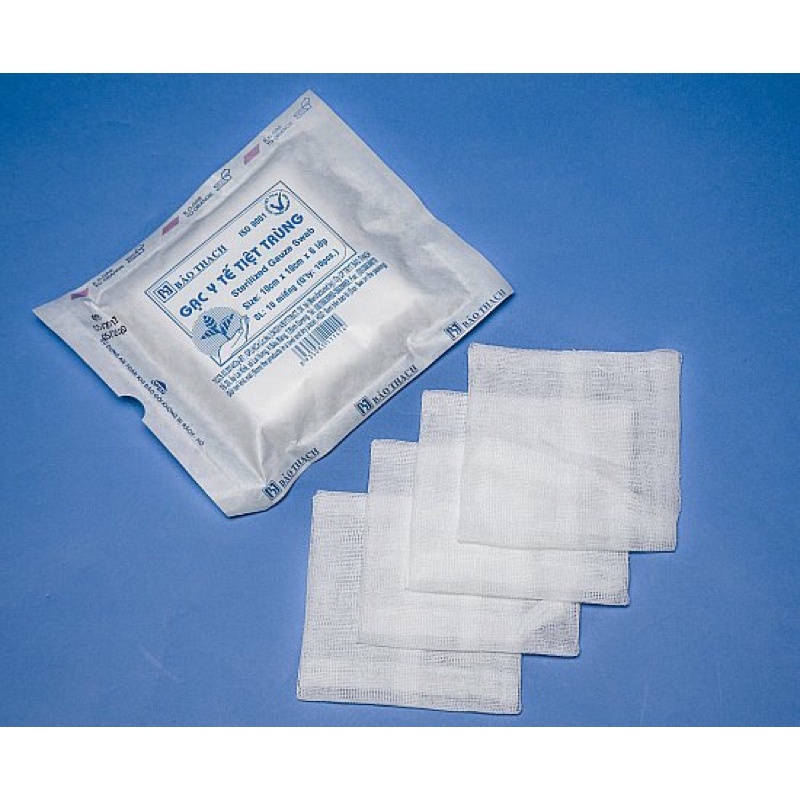 ️[BAG Of 10 PIECES] Sterile surgical gauze 10cm x10cm x6 layers ...