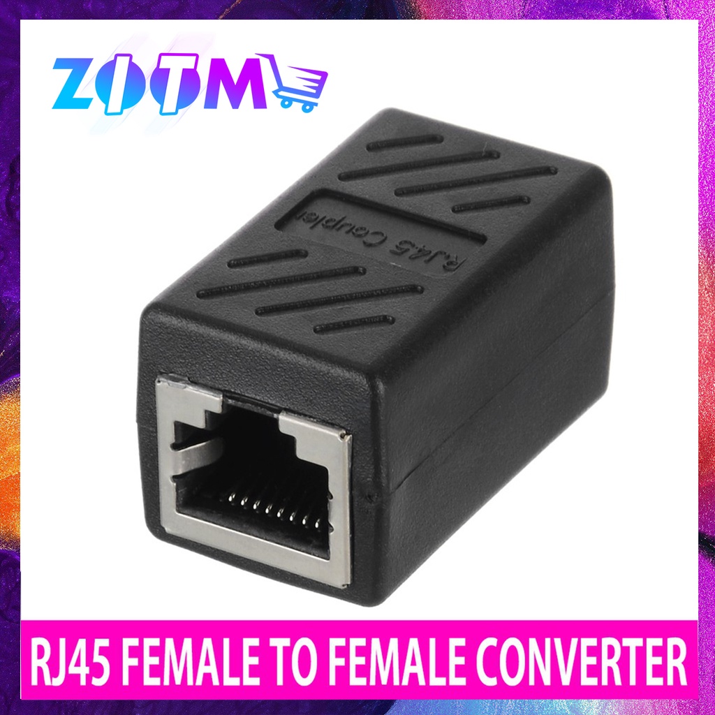 RJ45 FEMALE TO FEMALE NETWORK ETHERNET LAN CONNECT ADAPTER COUPLER ...