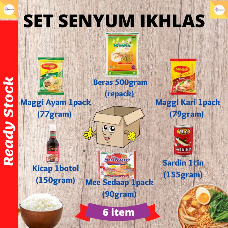 Set Barangan Runcit Set Barang Keperluan Set Makanan Set Senyum Ikhlas ...