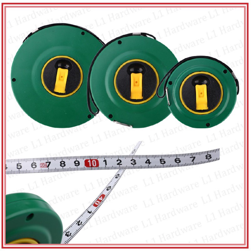 High Quality Pita Pengukur 30 50 METER Steel Metal Strip Measuring Tape ...