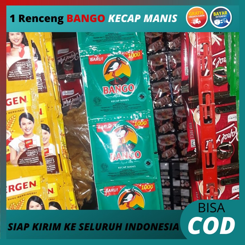 1 Renceng Bango Sweet Soy Sauce 20 ml contains 12 pcs | Shopee Malaysia