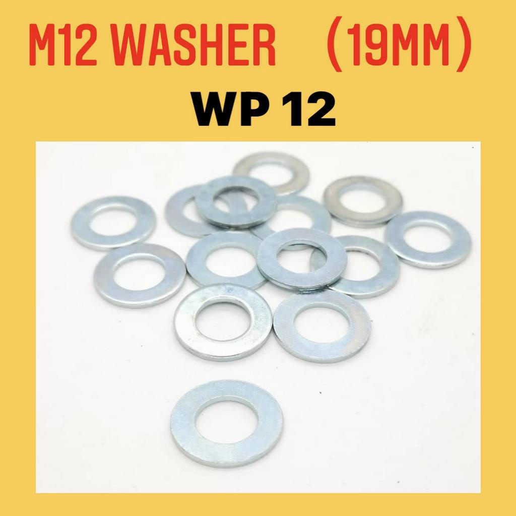 WP 12 -- 19MM WASHER M12 WASHER 19MM WASIR (1 PCS/ 1 BIJI ) ( WP12 ...