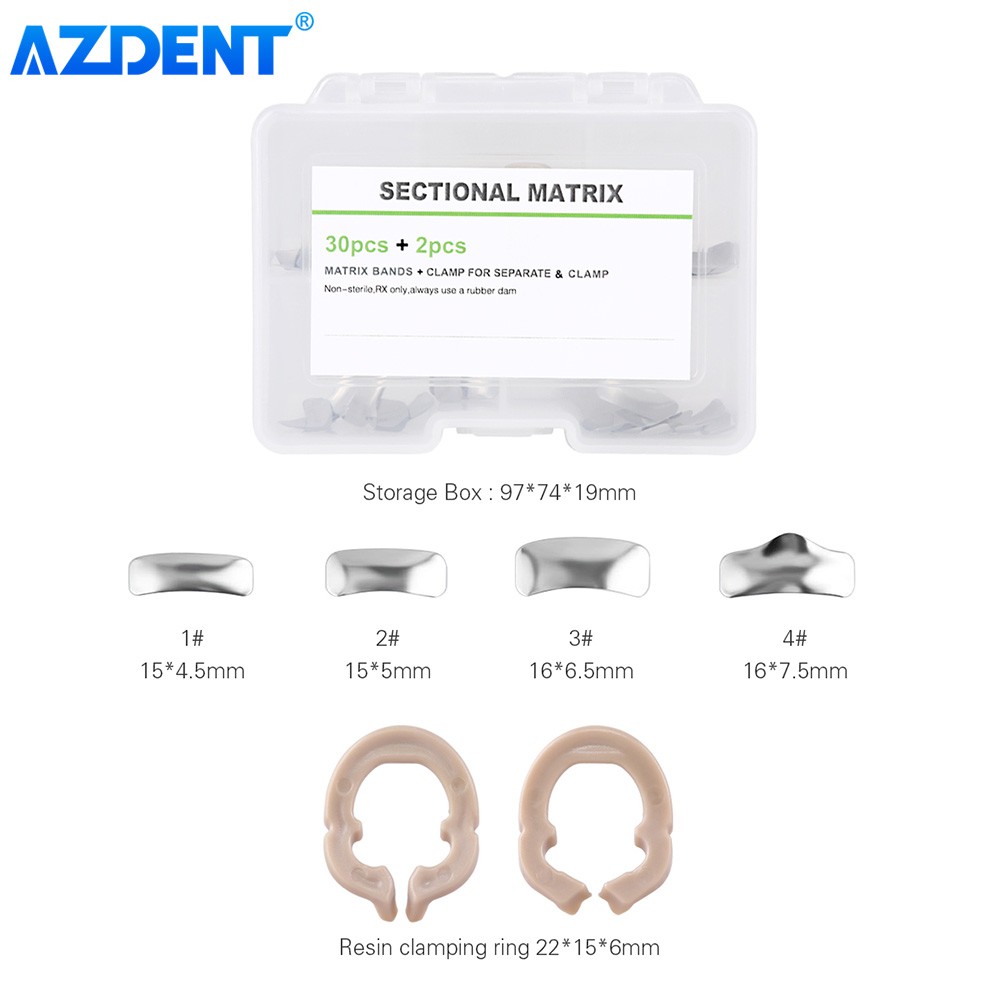 Dental Sectional Matrix Contoured System Metal Matrices Matrix Band ...