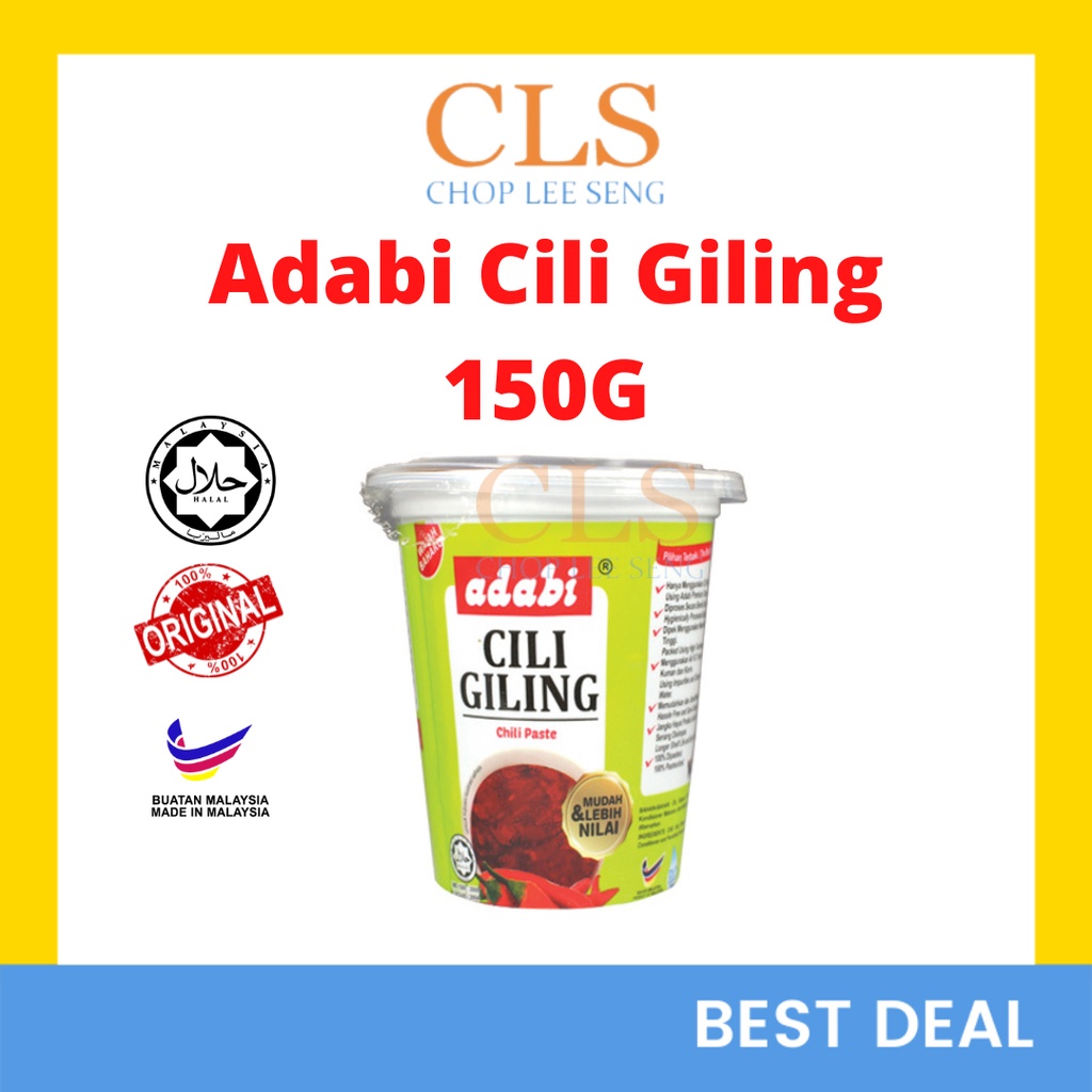 CLS Adabi Cili Giling Chili Paste 150G | Shopee Malaysia