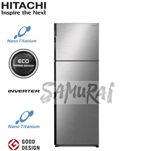 HITACHI STAINLESS STEEL INVETER 2 DOOR FRIDGE 318L RH355P7M BSL | Shopee Malaysia